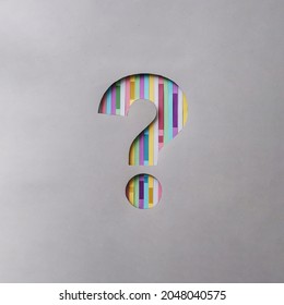 Creative Symbol Question Mark Cut Out Stock Photo 2048040575 | Shutterstock