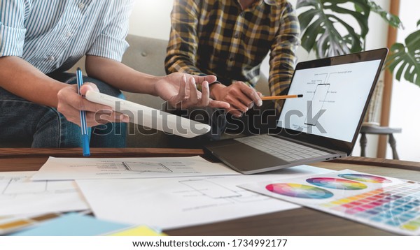 Creative Team Analyzing Prototype Products Product Stock Photo ...