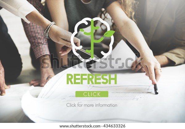Creative Thinking Big Ideas Refresh Concept Stock Photo 434633326 ...