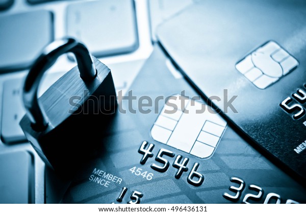 Credit Card Data Security Concept Data Stock Photo (Edit Now) 496436131