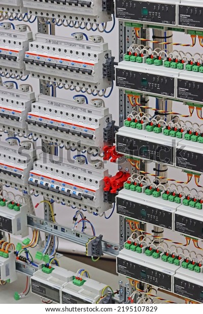 Crestron Automation Modules Controlling Electrical Processes Stock ...