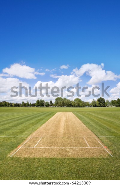 Cricket Field Background Stock Photo (Edit Now) 64213309