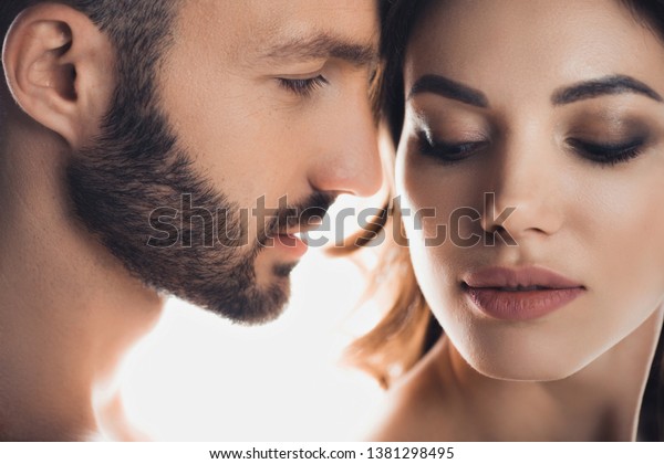 Cropped View Sensual Loving Couple Isolated Stock Photo (Edit Now ... Cropped View Sensual Loving Couple Isolated Stock Photo (Edit Now ...