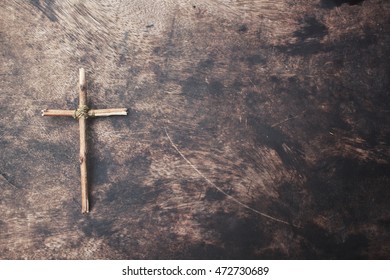 Hand Holding Cross Jesus Christ Nature Stock Photo 1375146731 ...