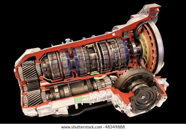 Cross Section Automatic Gearbox Isolated On Stock Photo 48349888 ...
