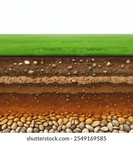 Realistic Soil Cross Section Seen Front AI-generated image 2550778663 ...