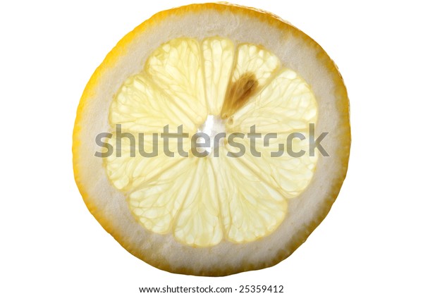 Cross Section Lemon Backlit Slice Fresh Stock Photo 25359412 | Shutterstock