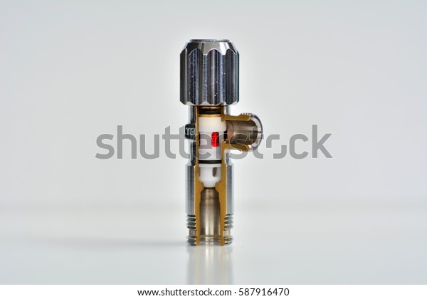 Cross Section Special Angle Valves Chrome Stock Photo 587916470 ...