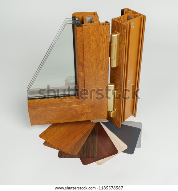 Cross Section Window Design Pvc Profiles Stock Photo 1185578587 ...