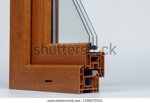 Cross Section Window Design Pvc Profiles Stock Photo 1188070501 ...