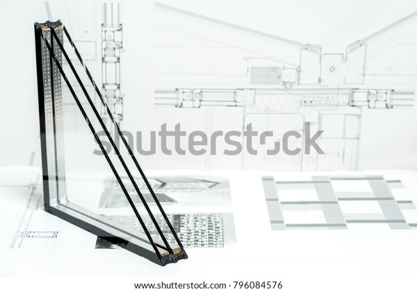 Cross Section Window Design Pvc Profiles Stock Photo 796084576 ...