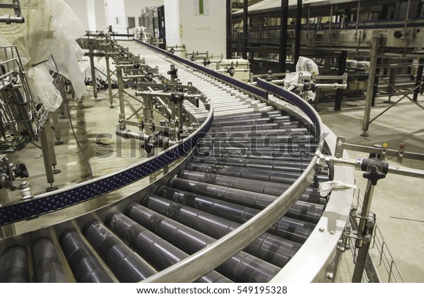 Crossing Roller Conveyor Stock Photo (Edit Now) 549195328