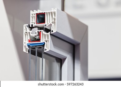 Crosssection Aluminum Window Frames Note Shallow Stock Photo 597263243 ...