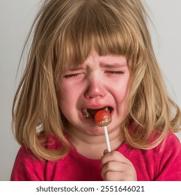 Child Crying Because His Ice Cream AI-generated image 2576573499 ...