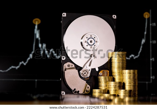 Cryptocurrency Chia Hard Disk Server Mining Stock Photo 2224287531 ...