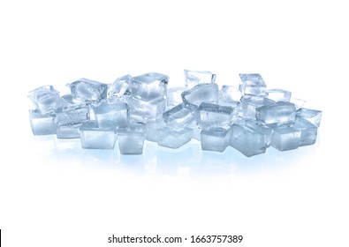 Crystal Clear Ice Cubes Isolated On Stock Photo 1663757389 | Shutterstock