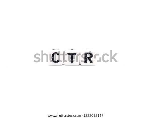 Ctr Word Built White Cubes Black Stock Photo 1222032169 | Shutterstock