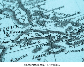 Cuba Old Map Stock Photo 677948356 | Shutterstock