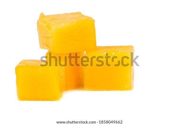 Cube Mango Mango Isolated White Background Stock Photo (Edit Now ...