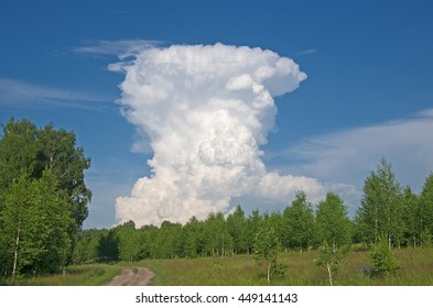 Cumulonimbus Incus Anvil Cloud Has Flat Stock Photo 696564103 ...