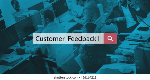 Customer Feedback Response Suggestions Solution Concept Stock Photo ...