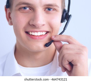 Customer Support Operator Headset On White Stock Photo 464743121 ...