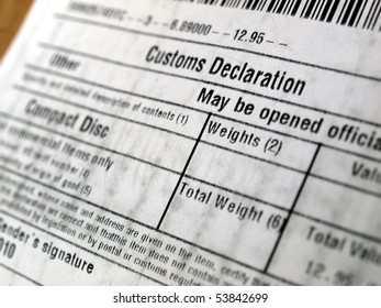 347 Customs declaration parcel Images, Stock Photos & Vectors ...