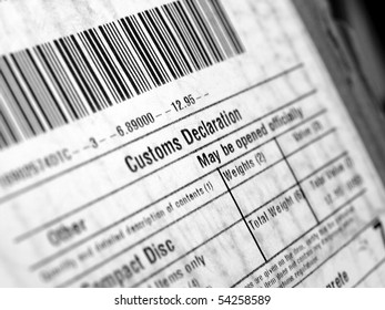 347 Customs declaration parcel Images, Stock Photos & Vectors ...