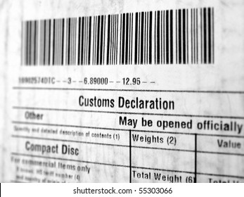 347 Customs declaration parcel Images, Stock Photos & Vectors ...