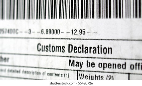 347 Customs declaration parcel Images, Stock Photos & Vectors ...