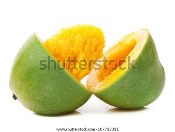 Cut Open Mango Stock Photo (Edit Now) 107718011