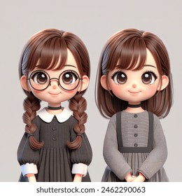 Cute Character 3d Image 3d Rendering AI-generated image 2478243271 ...