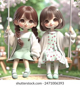Cute Character 3d Image 3d Rendering AI-generated image 2478243271 ...