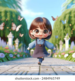 Cute Character 3d Image 3d Rendering AI-generated image 2484965709 ...