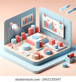 Generate AI Cute isometric Styles with Shutterstock's AI Image Generator