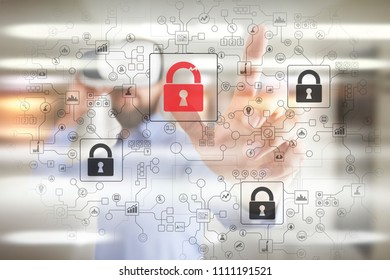 Cyber Attack Detection Internet Security Information Stock Photo ...