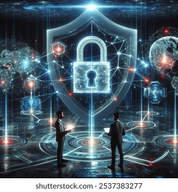 Safety Security Futuristic Happy Society Cybersecurity AI-generated ...