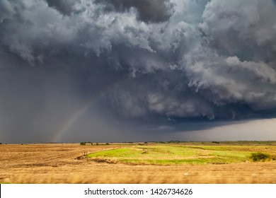 Cyclical Tornadic Supercell Between Tornadoes Near Stock Photo ...
