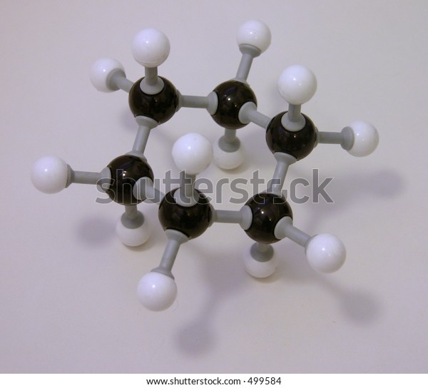 Cyclohexane Molecular Model Stock Photo (Edit Now) 499584
