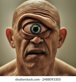 Studio Shot Photo Cyclops Giant Man AI-generated image 2478132537 ...