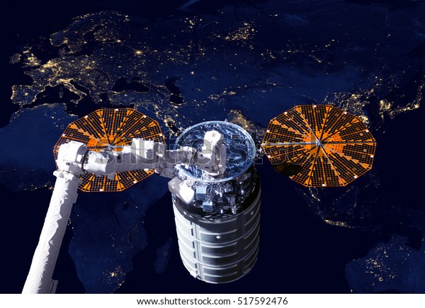 Cygnus Spacecraft Open Space Elements This Stock Photo 517592476 ...