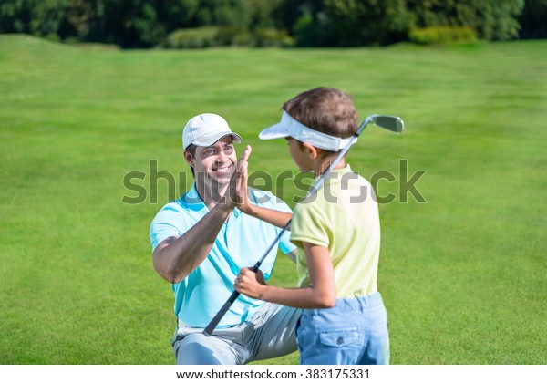 Dad Son Playing Golf Stock Photo 383175331 | Shutterstock