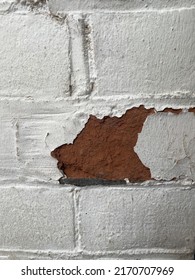 Damage White Painted Interior Bricks Original Stock Photo 2170707969 ...