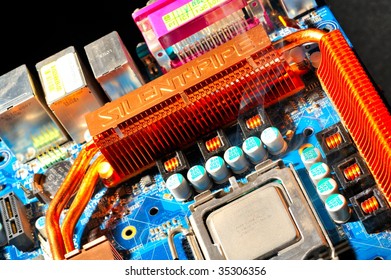 Motherboard Personal Computer Closeup Free Left Stock Photo 1693133230 ...