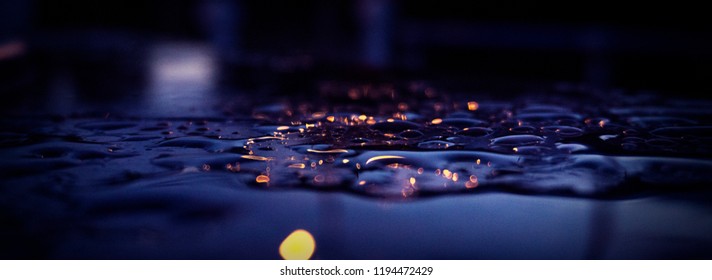 Dark Background Reflection Raindrops Stock Photo 1194472429 | Shutterstock