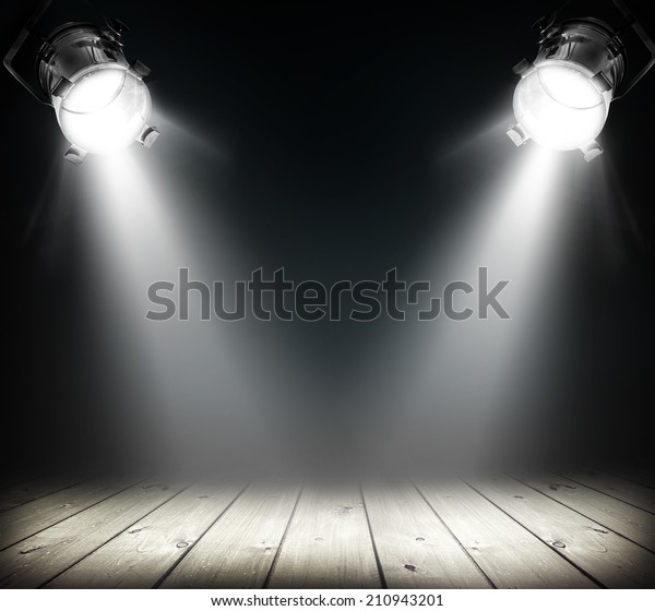 Dark Background Spotlights Stock Photo 210943201 | Shutterstock