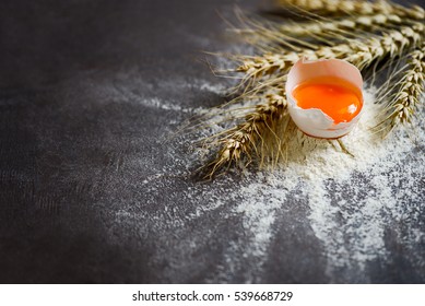 Dark Baking Background Space Text Front Stock Photo 539668729 ...