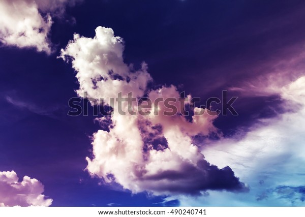 Dark Blue Sky Cloud Stock Photo 490240741 | Shutterstock