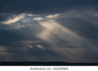 Dark Clouds Sky Sun Rays Stock Photo 2023290845 | Shutterstock