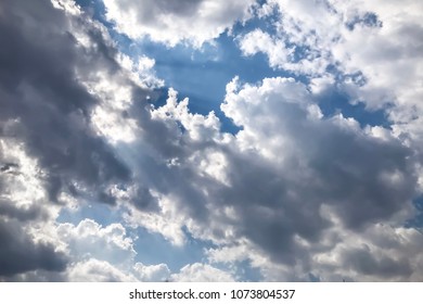 Dark Cloudy Sky Sun Rays Stock Photo 1073804537 | Shutterstock
